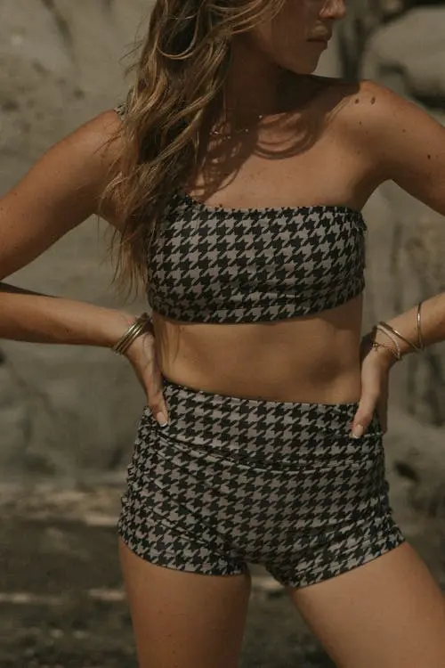GEODE SWIMWEAR Bristol High Waisted Swim Shorts