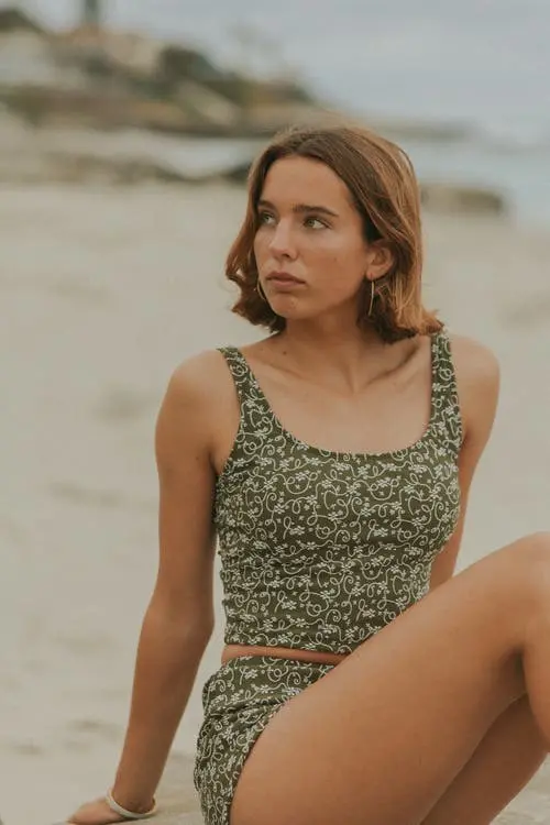 Geode Swimwear Savannah Square Neck Tankini Top