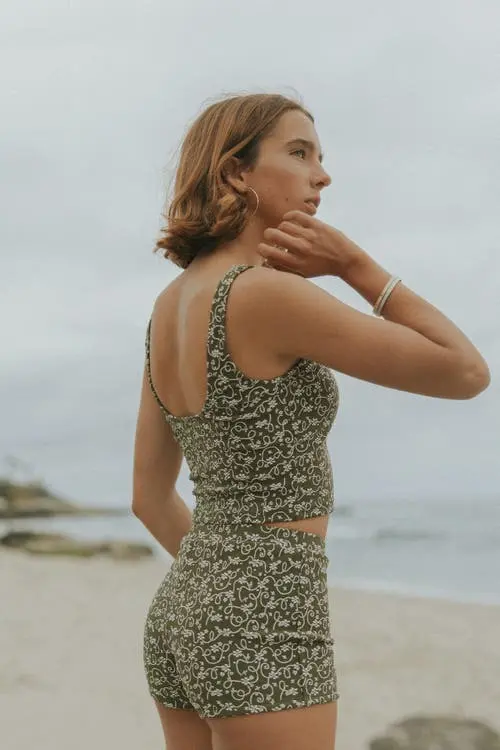 Geode Swimwear Savannah Square Neck Tankini Top