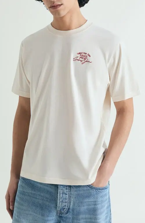 SCALPERS Print Paris T-shirt - Cream
