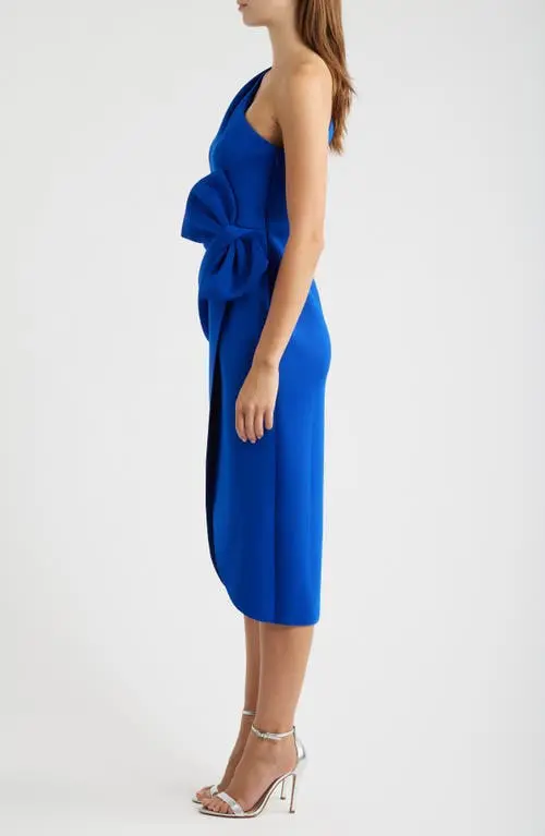 Eliza J One-shoulder Bow Cocktail Dress
