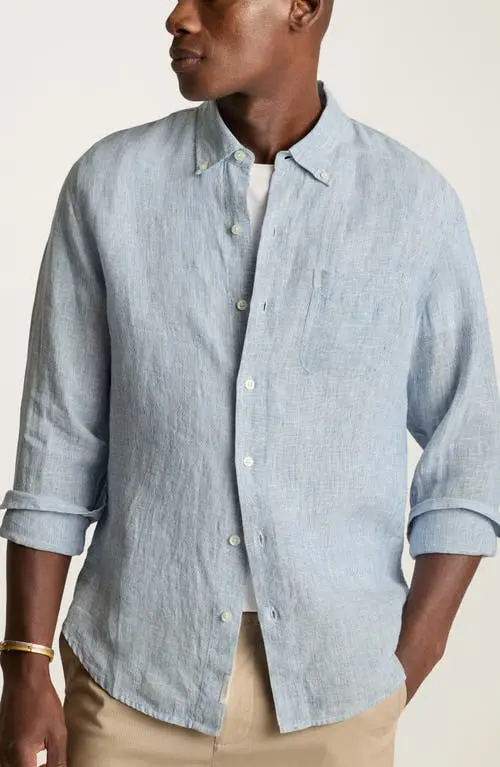 Bonobos Everyday Linen Slim Fit Button-down Shirt - Light Blue Sky
