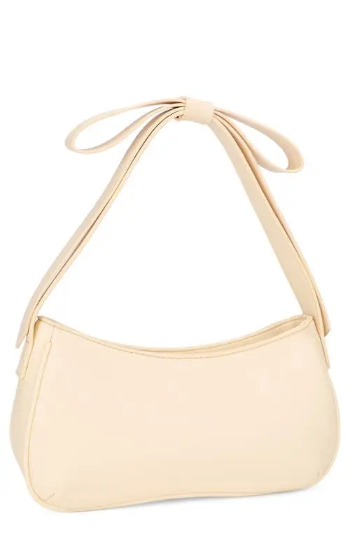 MALI + LILI Marissa Bow Vegan Leather Shoulder Bag - Butter