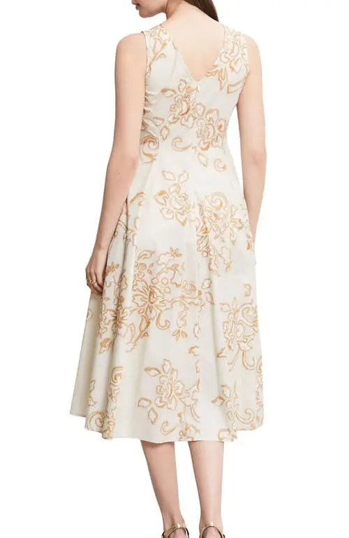 OTTOD'AME Printed Poplin Midi Dress