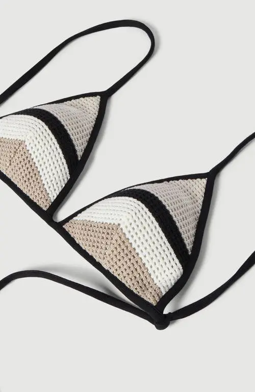 Brunello Cucinelli Net Knit Bikini Top