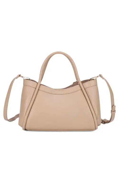 MALI + LILI Mabel Vegan Leather Satchel - Camel