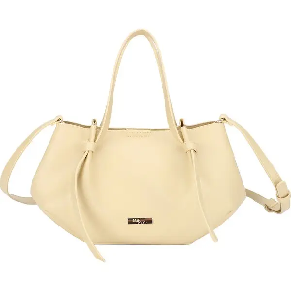 MALI + LILI Mini Lou Lou Vegan Leather Tote - Butter
