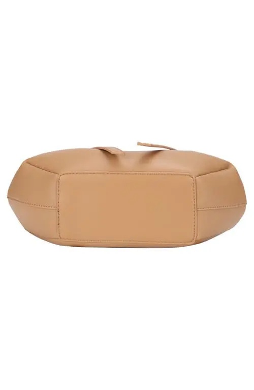 MALI + LILI Mini Lou Lou Vegan Leather Tote - Camel