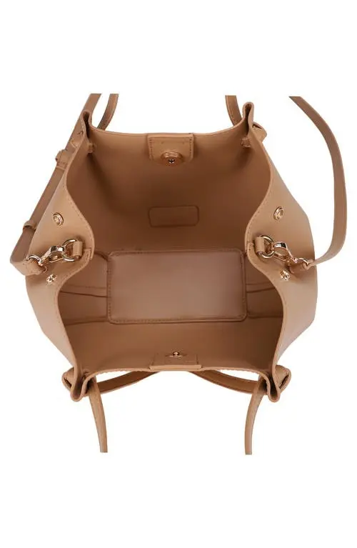 MALI + LILI Mini Lou Lou Vegan Leather Tote - Camel