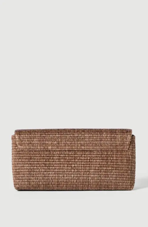 Brunello Cucinelli Raffia Sartorial Clutch Bag