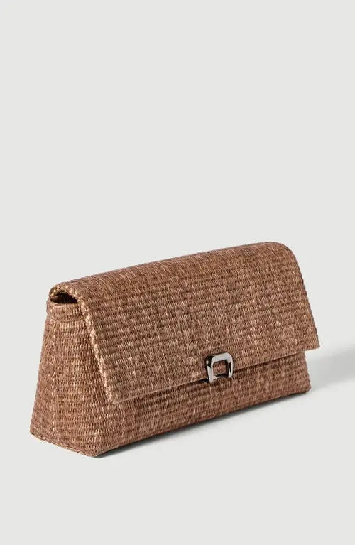 Brunello Cucinelli Raffia Sartorial Clutch Bag