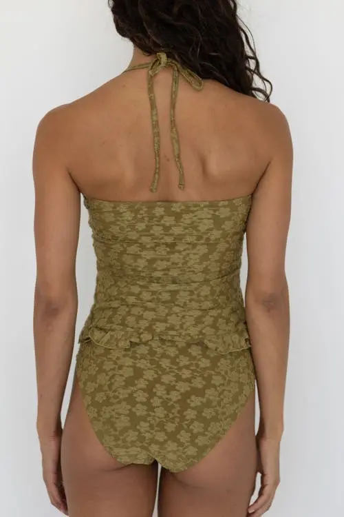 Geode Swimwear Ivy Halter Tankini Top