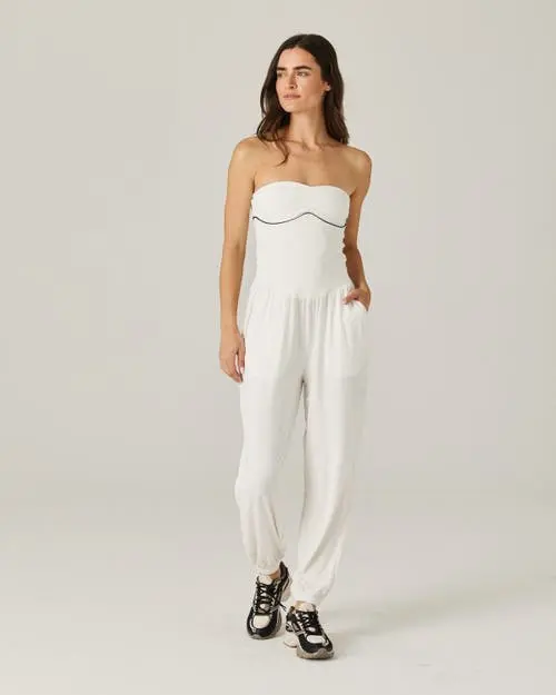 DAUGHTER LESSONS Jetset Jumpsuit - White