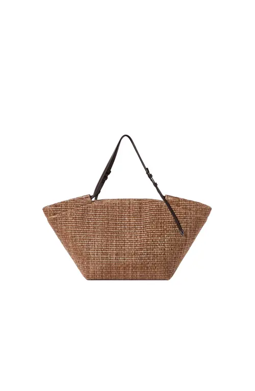 Brunello Cucinelli Raffia Large Panier Shopper