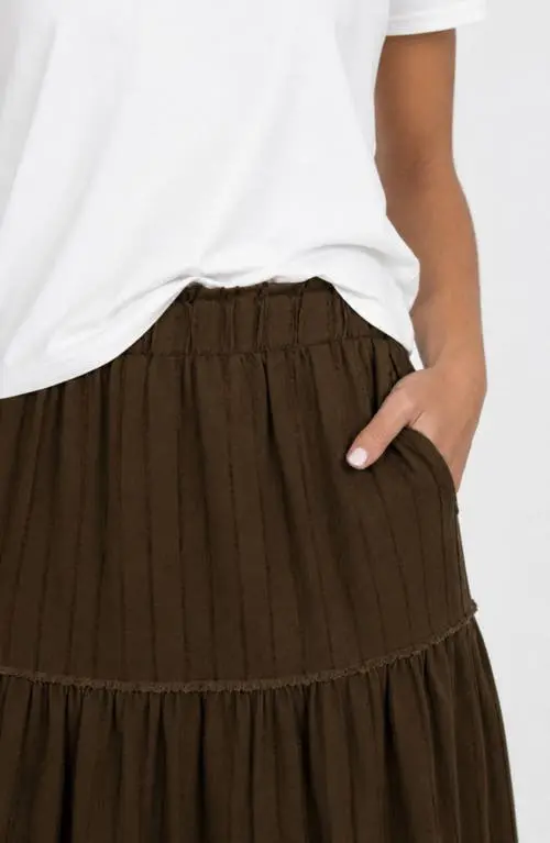 LEISURE LAB Ojai Tiered Midi Skirt - Cococa
