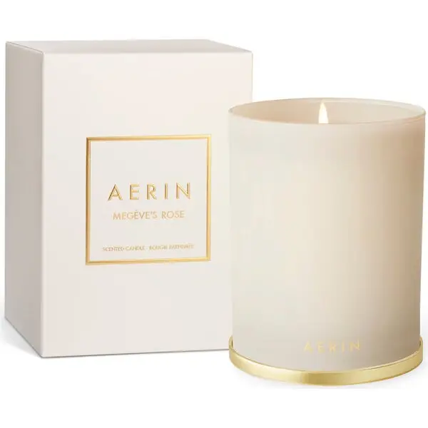 Aerin Megève's Rose Scented Candle - Cream