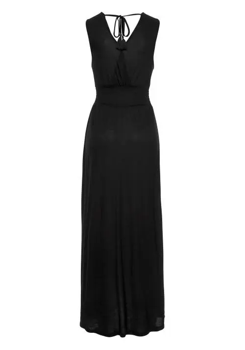 LASCANA V-neck Floral Print Maxi Dress