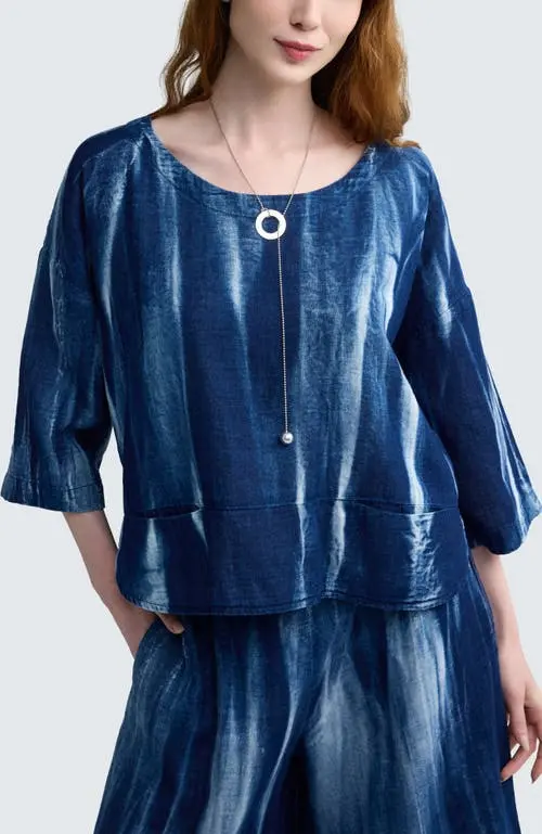 LUUKAA Avery Batik-effect Muslin Blouse