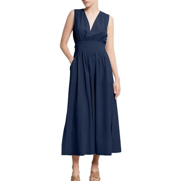 OTTOD'AME Poplin Long Dress