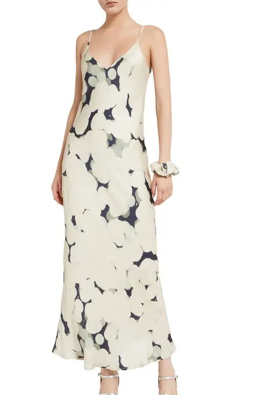 OTTOD'AME Printed Viscose Long Dress