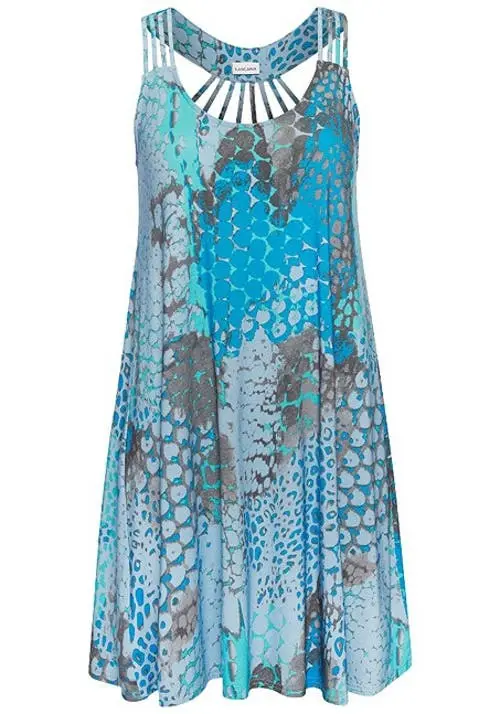 LASCANA Strappy Detail Print Dress
