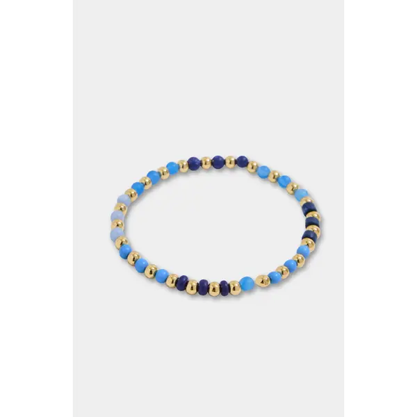 Stella & Dot Kate Gemstone Beaded Bracelet - Blue