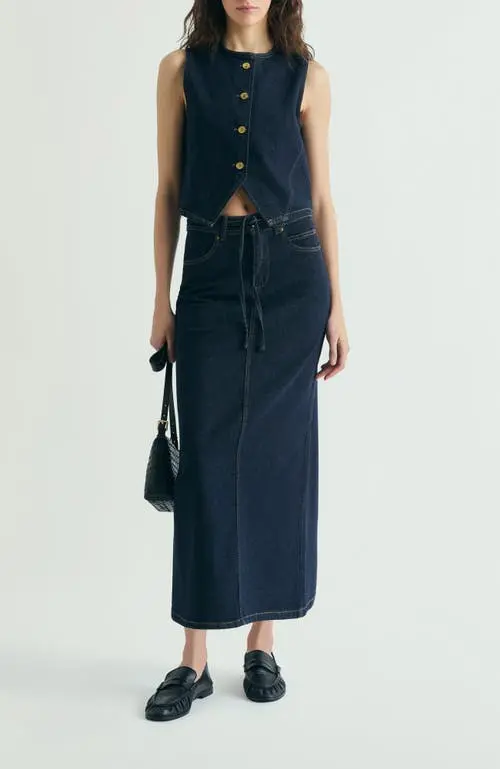 SCALPERS Cropped Denim Vest