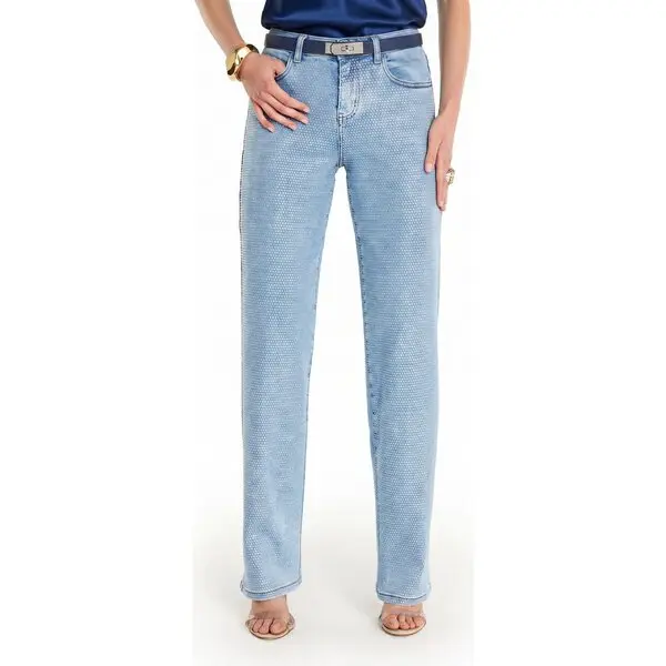 THE NOLI SHOP Ren Cropped Cuff Jean - Medium Blue