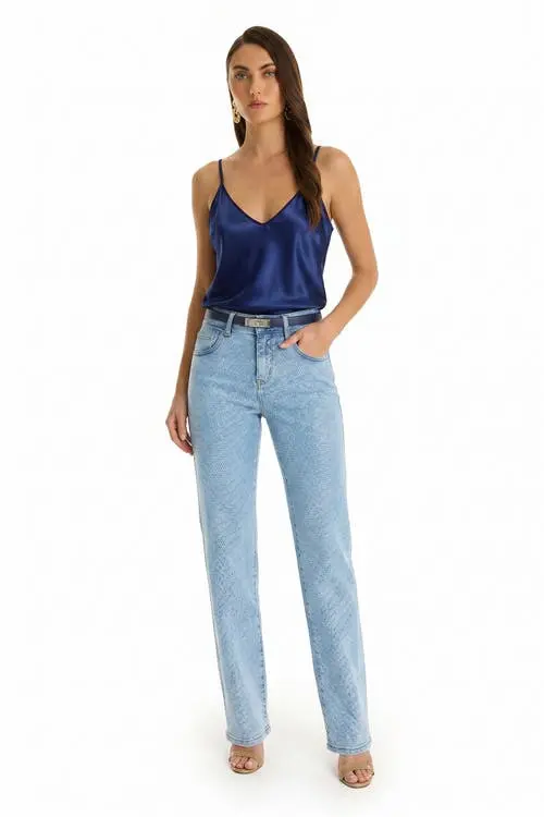 THE NOLI SHOP Ren Cropped Cuff Jeans