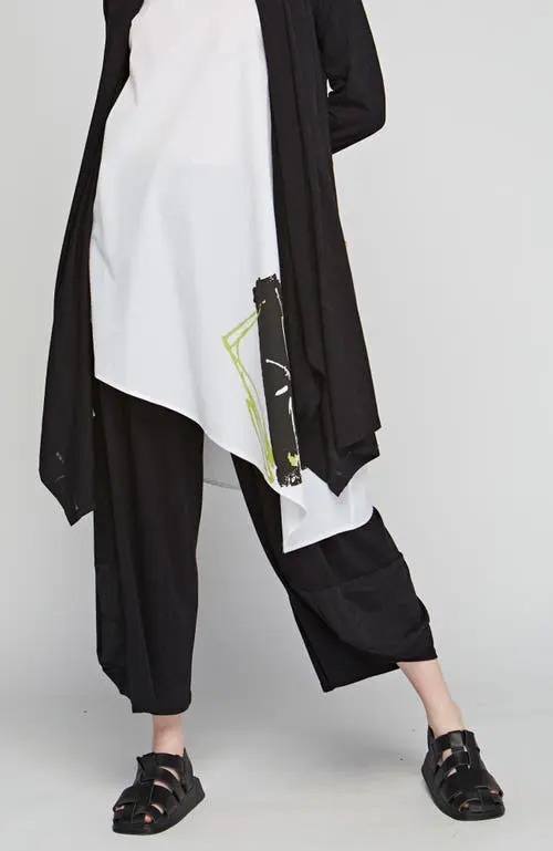 LUUKAA Viva Cotton Jersey Pants - Black