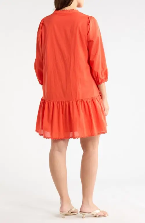 SUGARLIPS Yamila Ruffle Cotton Minidress