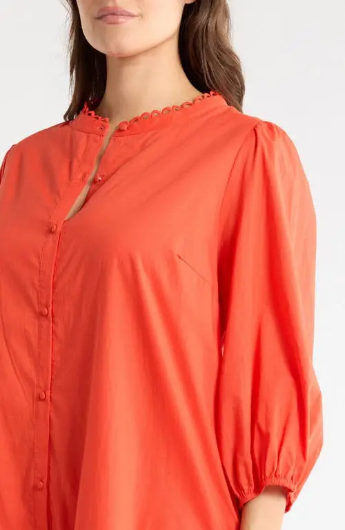 SUGARLIPS Yamila Ruffle Cotton Minidress