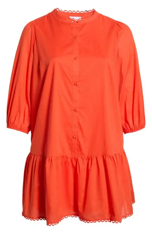 SUGARLIPS Yamila Ruffle Cotton Minidress
