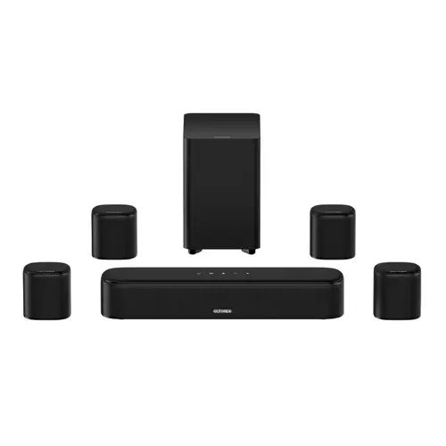 ULTIMEA Aura A60 7.1ch Sound Bar With Dolby Atmos, Subwoofer, 4 Surround Speakers, App Control - Black