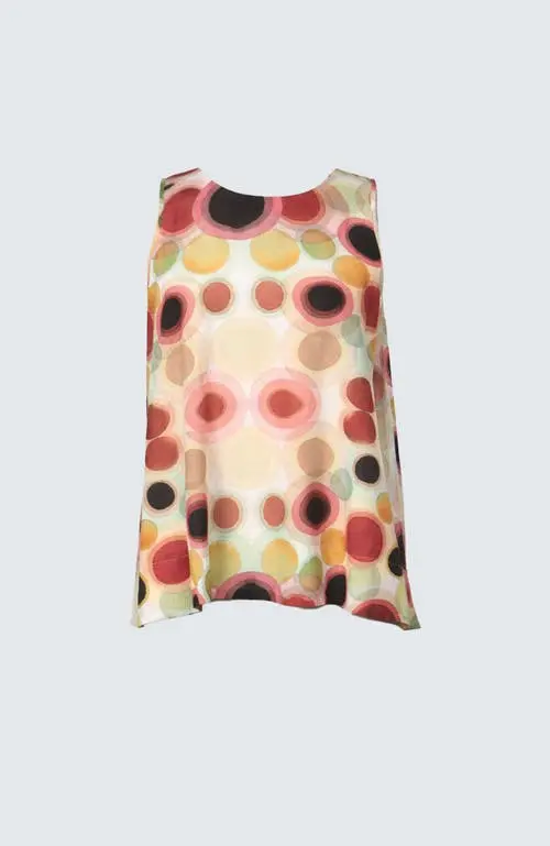 LUUKAA Elan Printed Thin Cotton Top