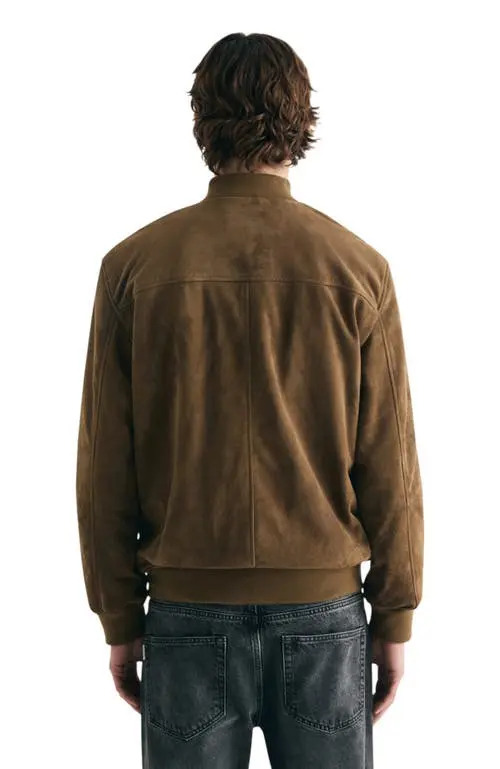 SCALPERS Suede Bomber Jacket