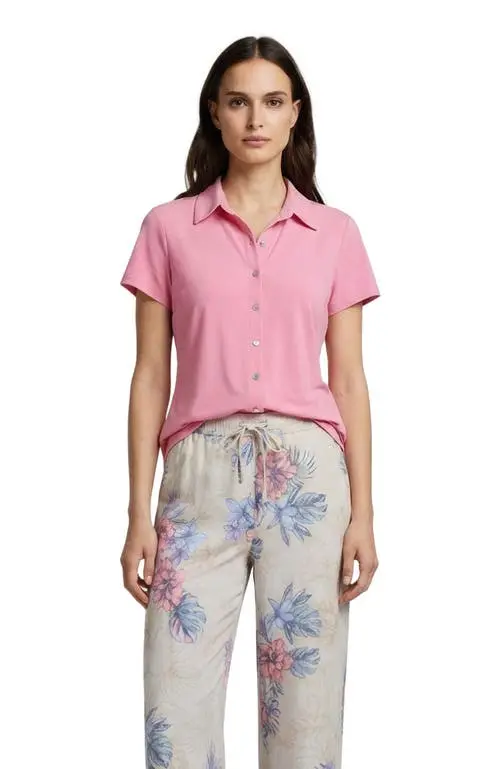 LORDS OF HARLECH Shelley Short Sleeve Shirt - Coral
