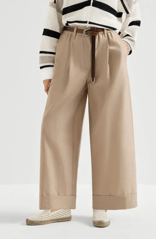 Brunello Cucinelli Boxy Pleated Trousers