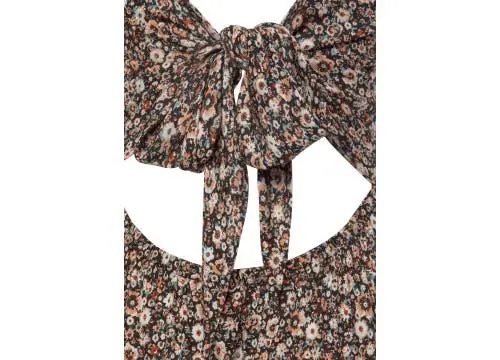 LASCANA Floral Midi Dress With Bow Detail