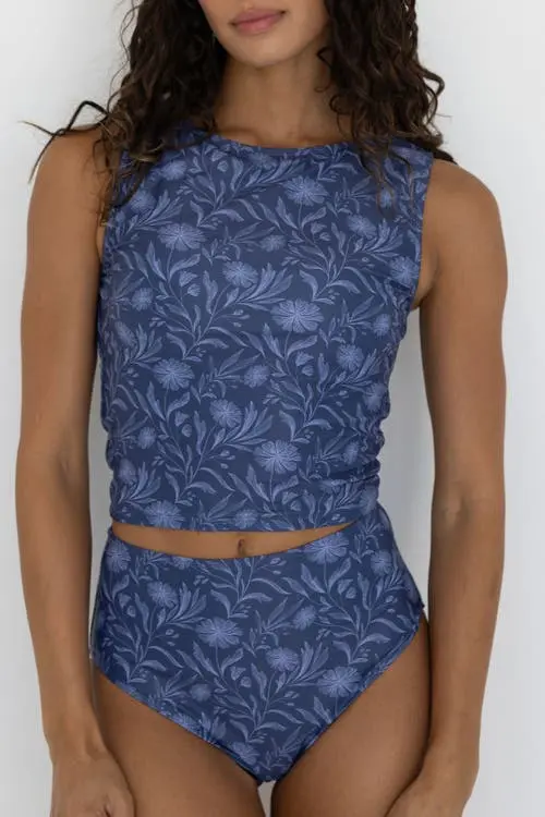 Geode Swimwear Bristol High Waisted Bottoms - Black