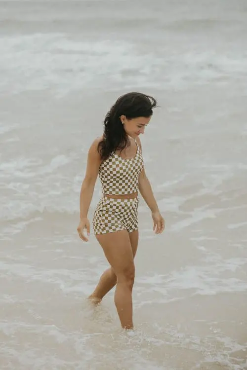 Geode Swimwear Myrtle Scoop Neck Tankini Top