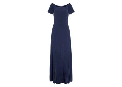 LASCANA Off-the-shoulder Maxi Dress With High Slits