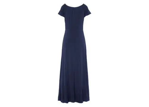 LASCANA Off-the-shoulder Maxi Dress With High Slits