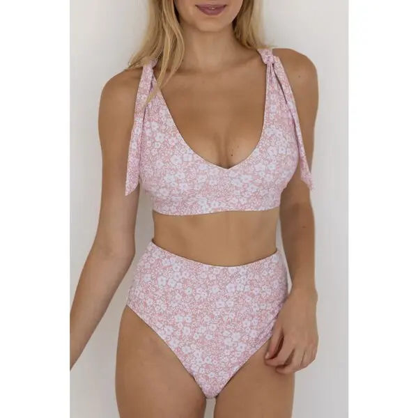 Geode Swimwear Palma Tankini Top - Grey