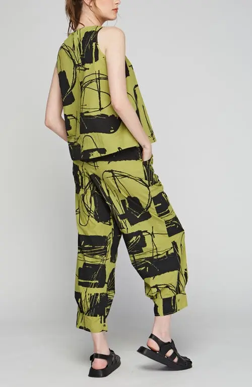 LUUKAA Echo Printed Poplin Pants