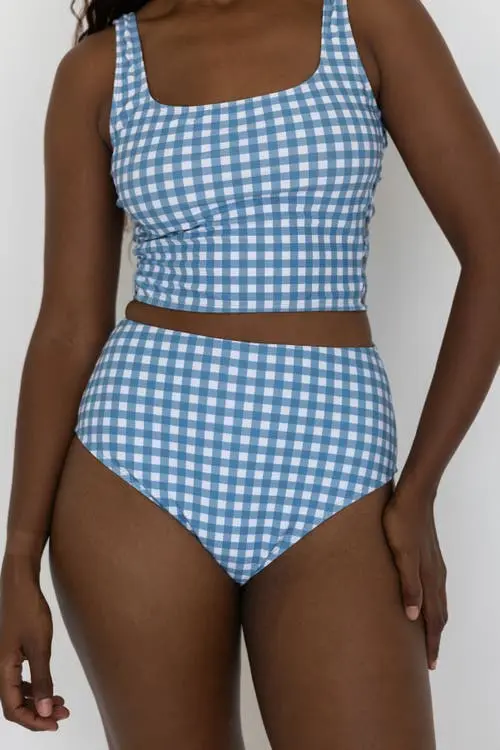 Geode Swimwear Porto High-waisted Bikini Bottoms - White