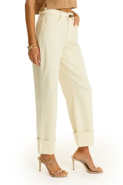THE NOLI SHOP Ren Cropped Cuff Jeans