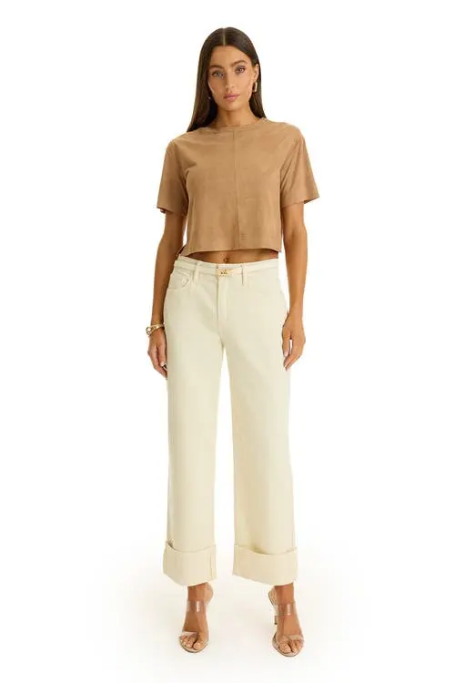 THE NOLI SHOP Ren Cropped Cuff Jeans