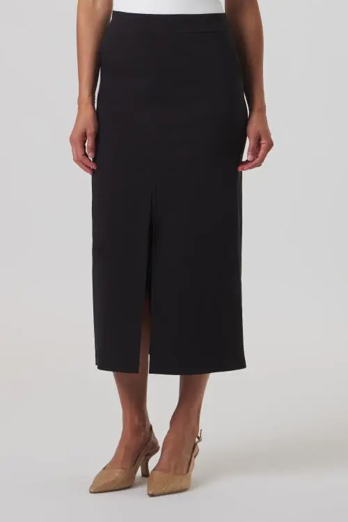 FRANNE GOLDE Avenue Pull-on Stretch Skirt - Black