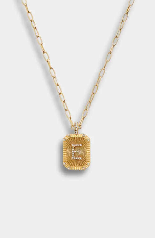 Stella & Dot Heirloom Initial Pendant Necklace - Gold-e
